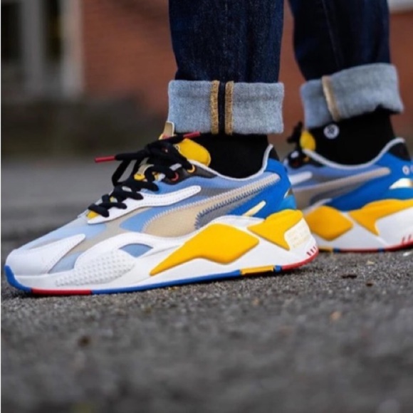 Puma | Shoes | Puma Rsx3 Sonic The Hedgehog Colorway Kids 3 | Poshmark